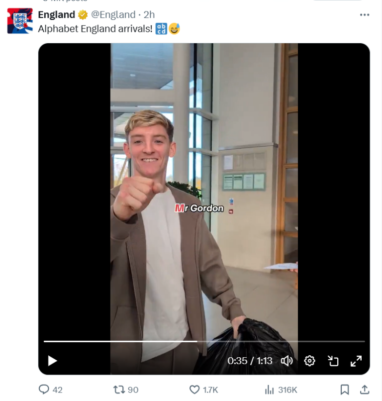 Anthony Gordon Monday video update after forced off at the City Ground ...