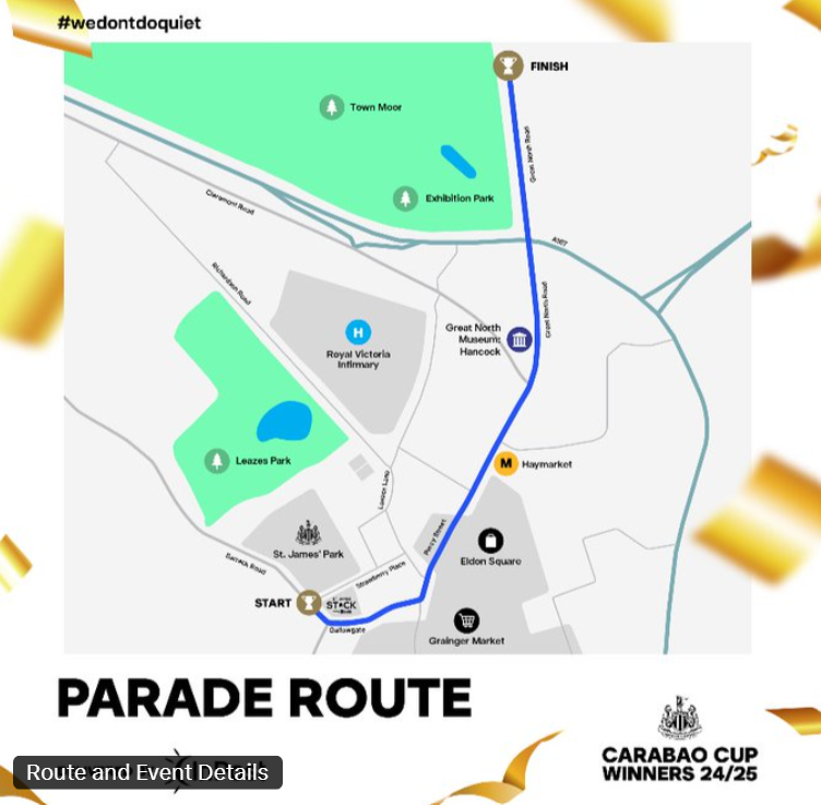 The number of fans expected for Newcastle United victory parade and ...