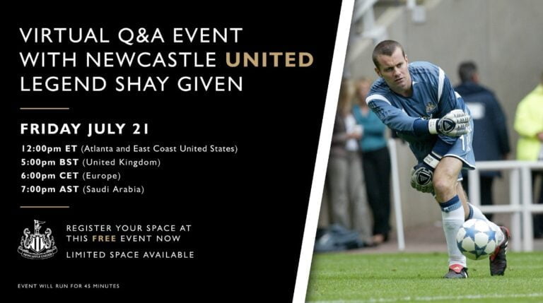Newcastle United official announcement - Shay Given event - NUFC The Mag