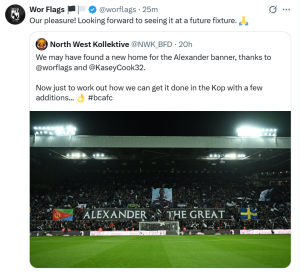 Wor Flags dispose of Alexander Isak The gReAT banner to good cause ...