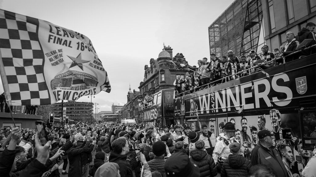 Why would anybody want to celebrate their club winning a trophy? Very ...