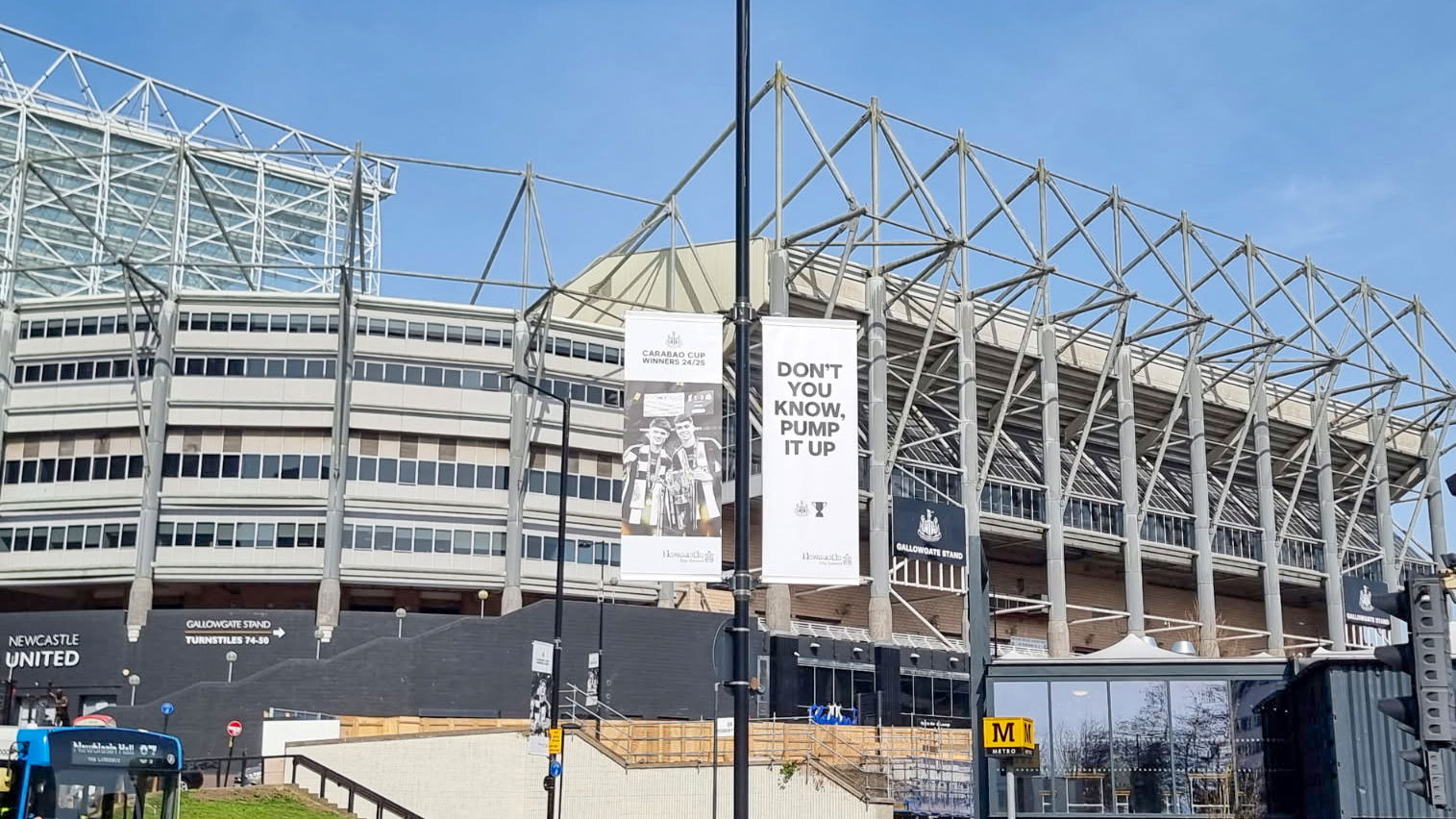 City centre decorations stepping up ahead of Newcastle United victory ...