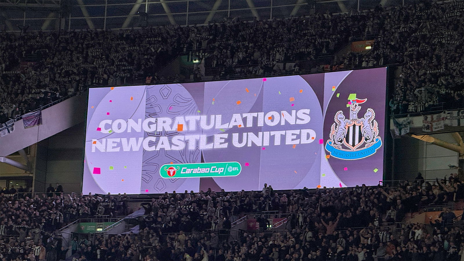 Official EFL announcement - Newcastle United very first to wear Carabao ...