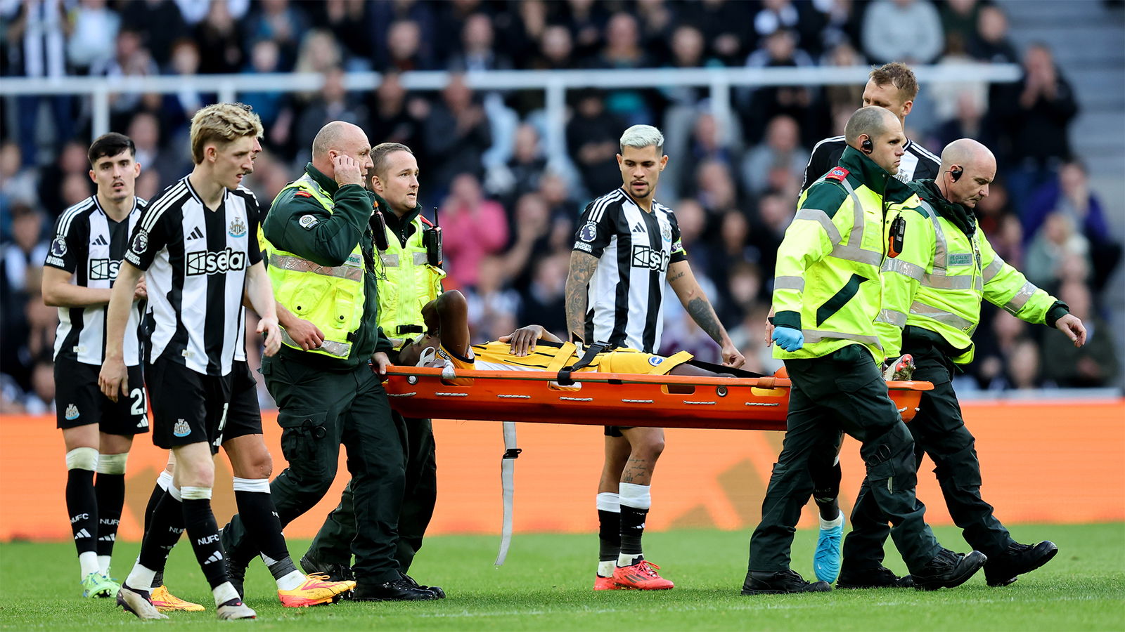 Danny Welbeck gives update having been stretchered off at St James ...