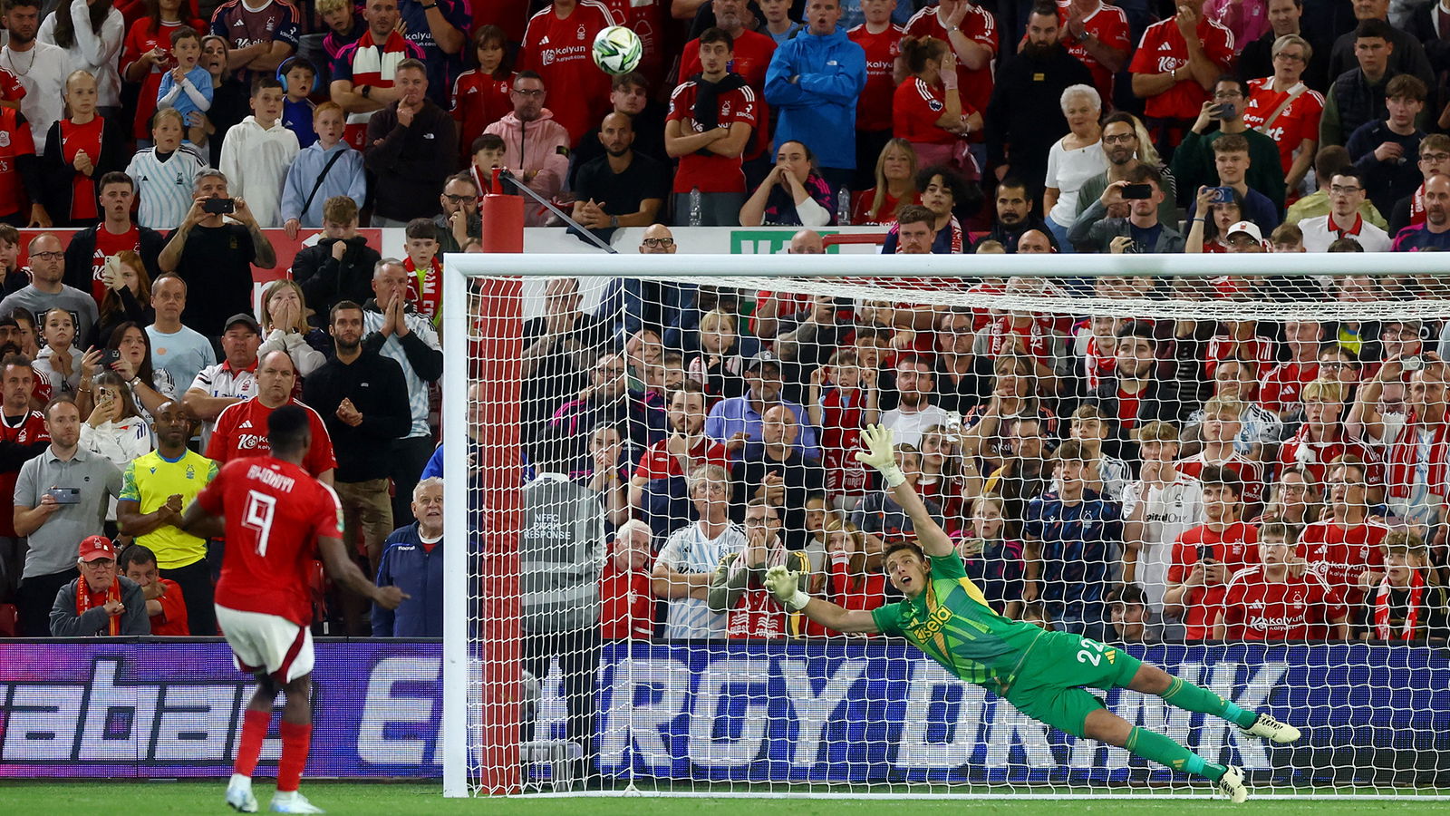 Watching last night’s cup match in London with some Nottingham Forest ...